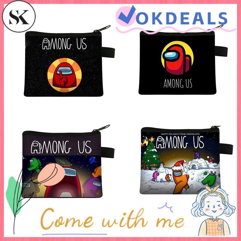SK Birthday Among Us Coin Bag Boys Teens Zipper Pocket Kids Boys Pouch ...