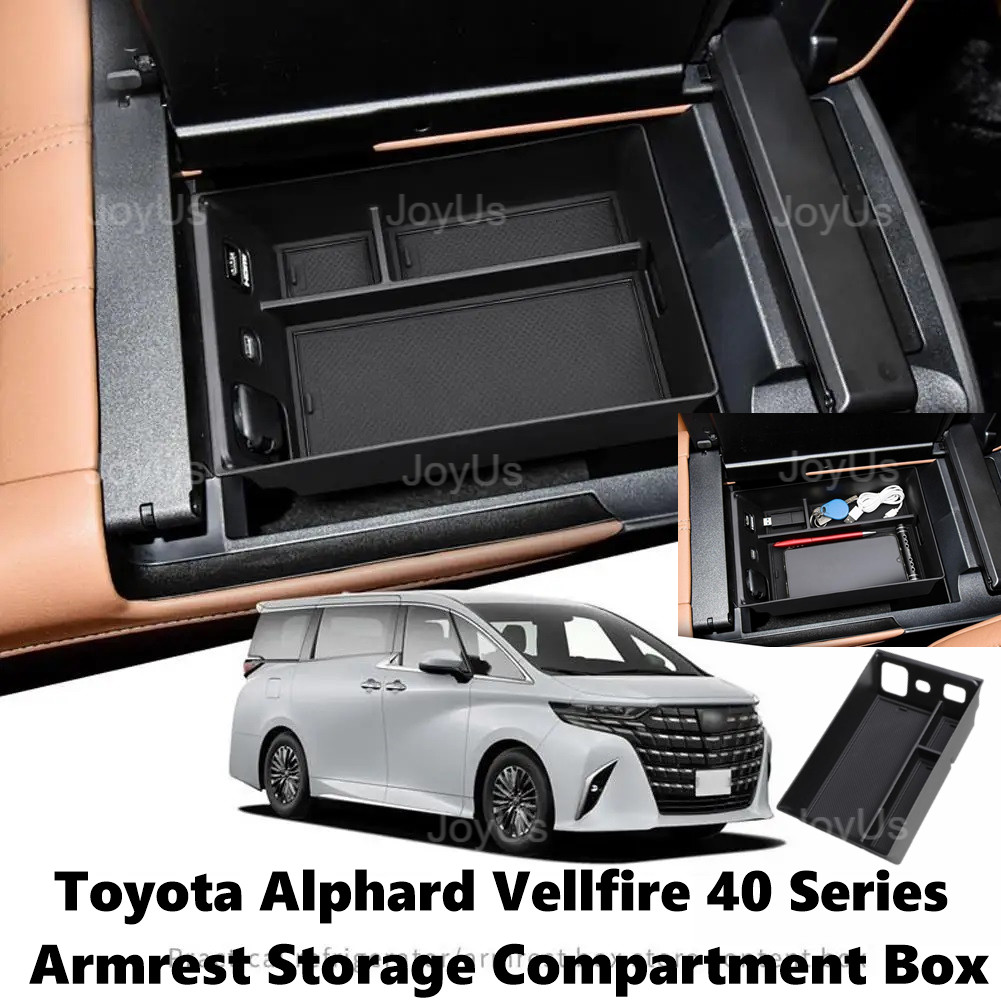 Toyota Alphard Vellfire 40 Series (2023-2025) Armrest Box Storage ...