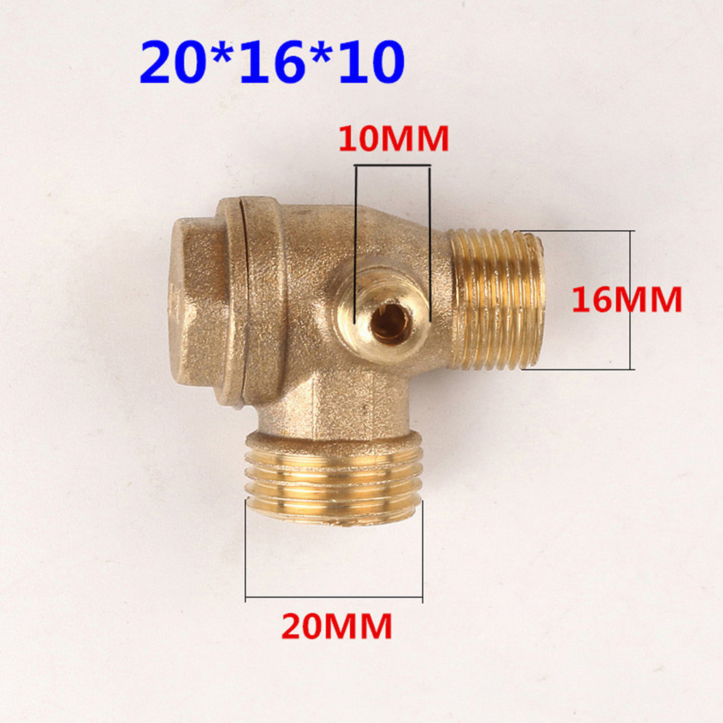 Check Valve One Way Valve Portable Air Compressor 3/4 hp - 1 hp Brass ...