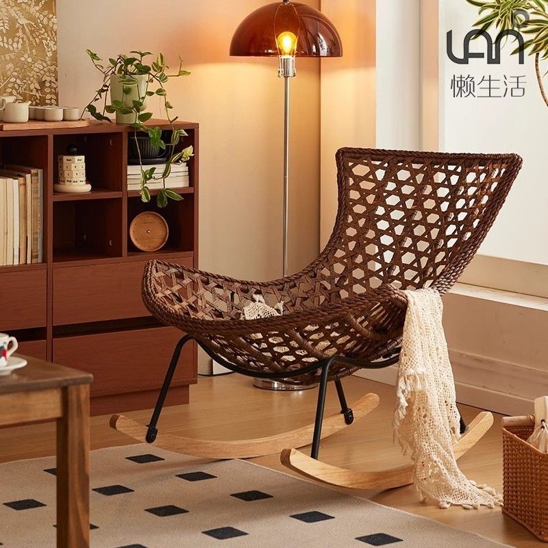 Lazy Rocking Chair Home Lobster Chair Rattan Chair Outdoor Leisure ...