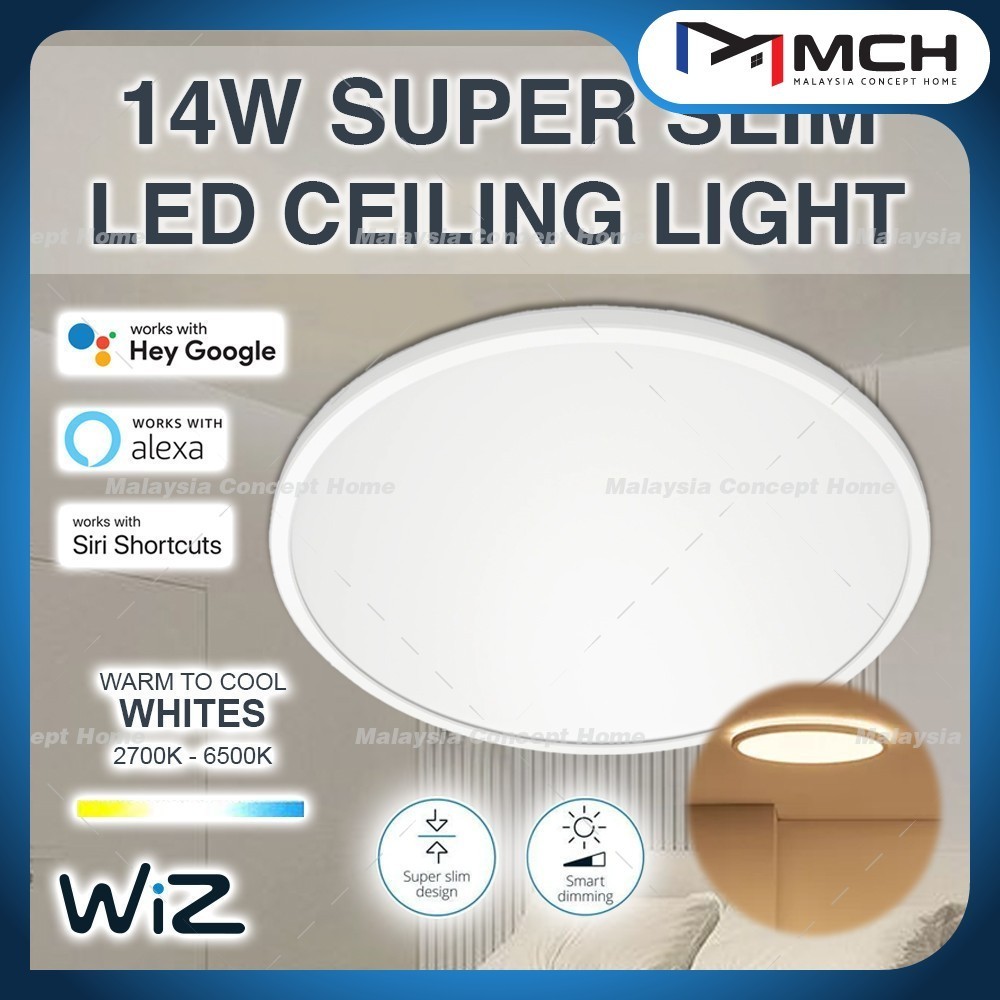 [ WIZ ] PHILIPS Tuneable Super Slim Ceiling Light 14W (2700-6500K) 2 Years Warranty High Quality ...
