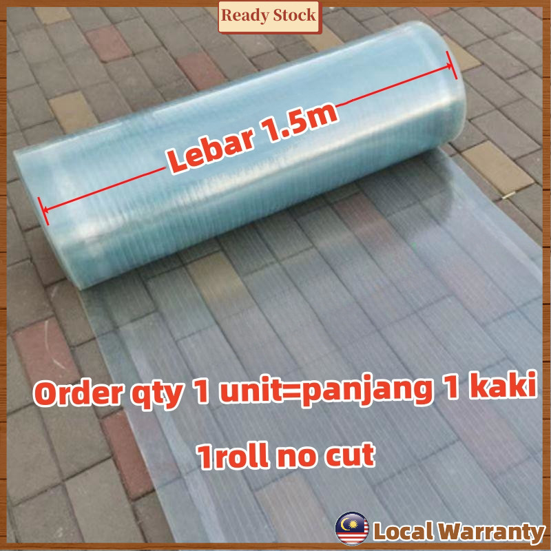 ATAP CERAH LUTSINAR RATA / FLAT TRANSPARENT ROOF / GREENHOUSE ...