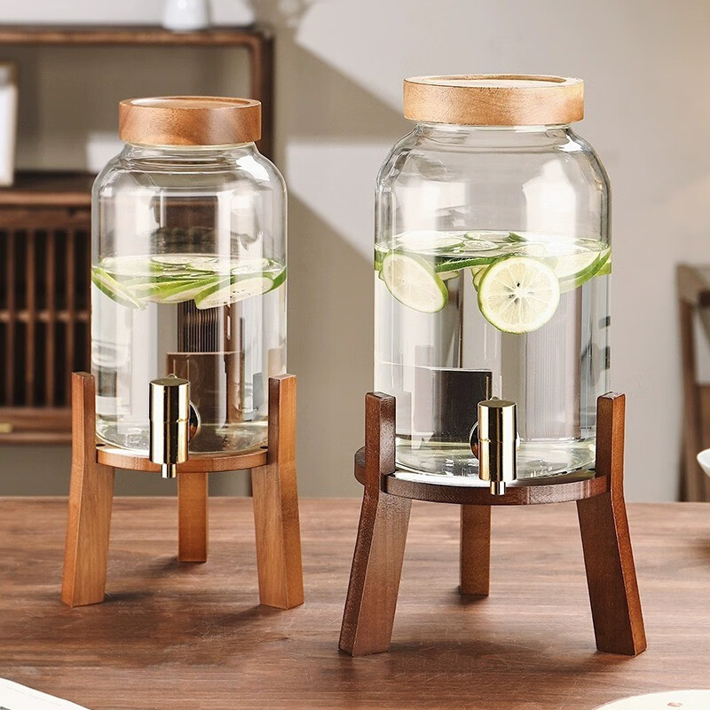 Baloo Bamboo Water Beverage Dispenser Drinks Hot Cold Barrel Juice ...