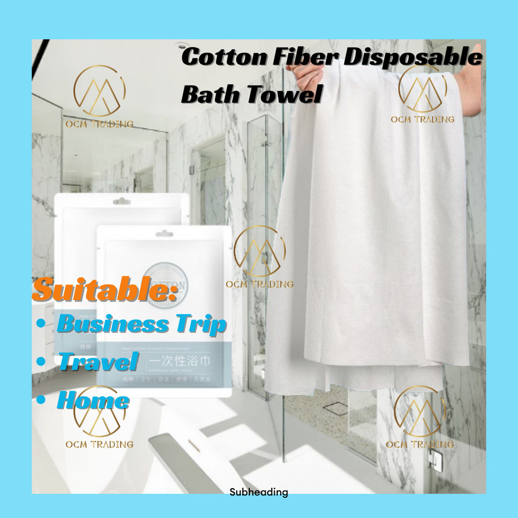 OCM Disposable Cotton Towel For Travel Towel Bath Towel Face One-Time ...