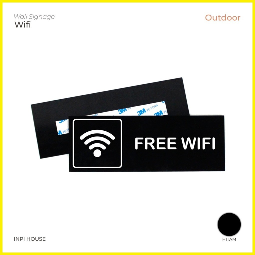 Free wifi signage - free wifi sign board - Acrylic - free wifi logo ...