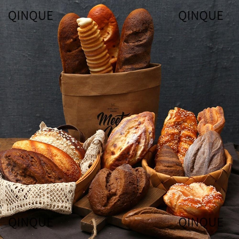QQIN Artificial Bread Craft Bakery Scene Model Photo Props Kitchen Toy ...