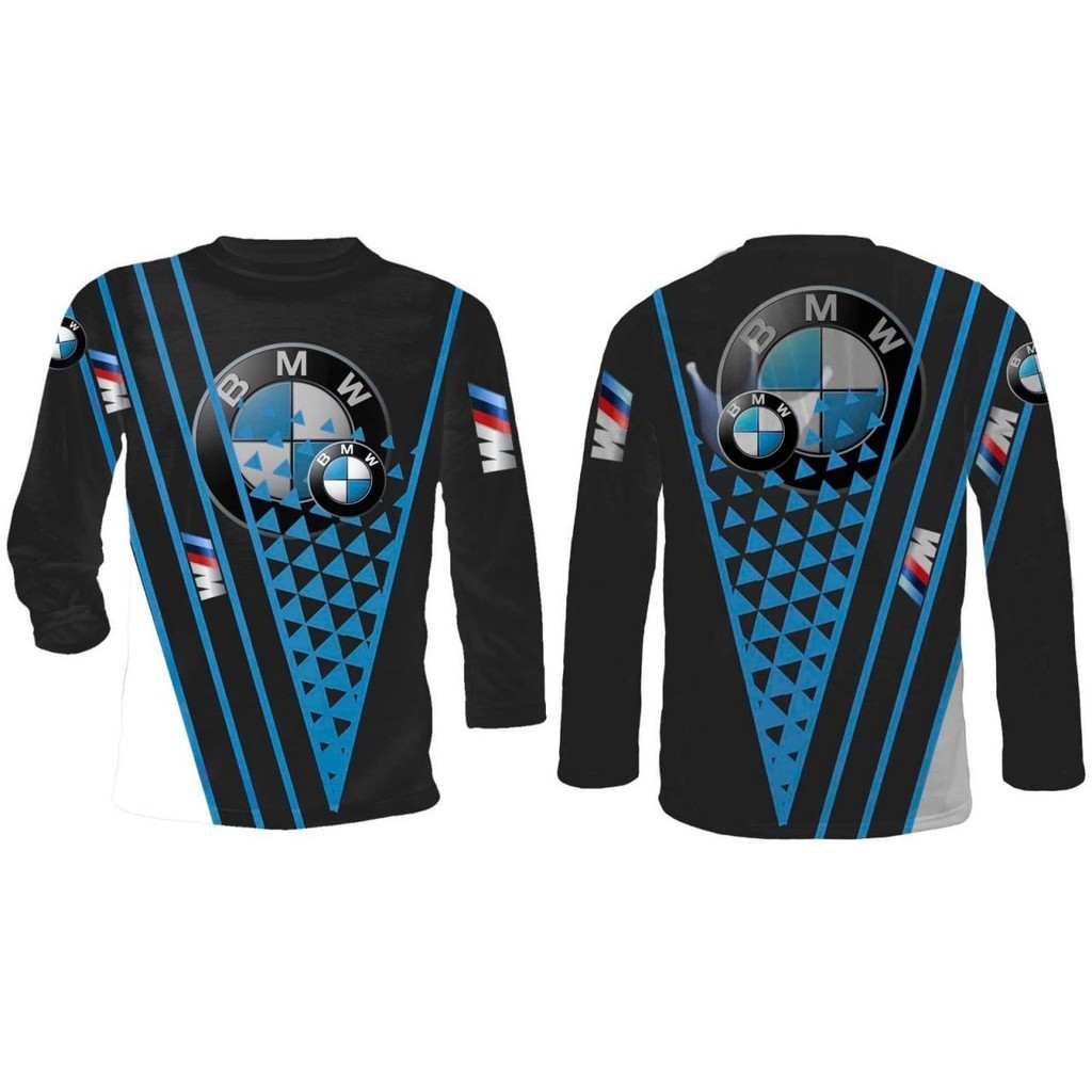 Bmw M Performance Racing Long Sleeve Graphic Shirt with Tri-color ...