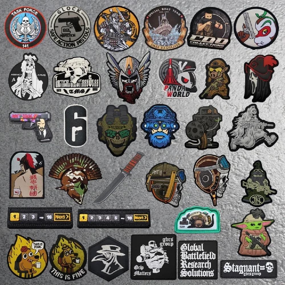 New Design Velcro Patch Anime Series Badge PVC Armband Clothes Backpack ...
