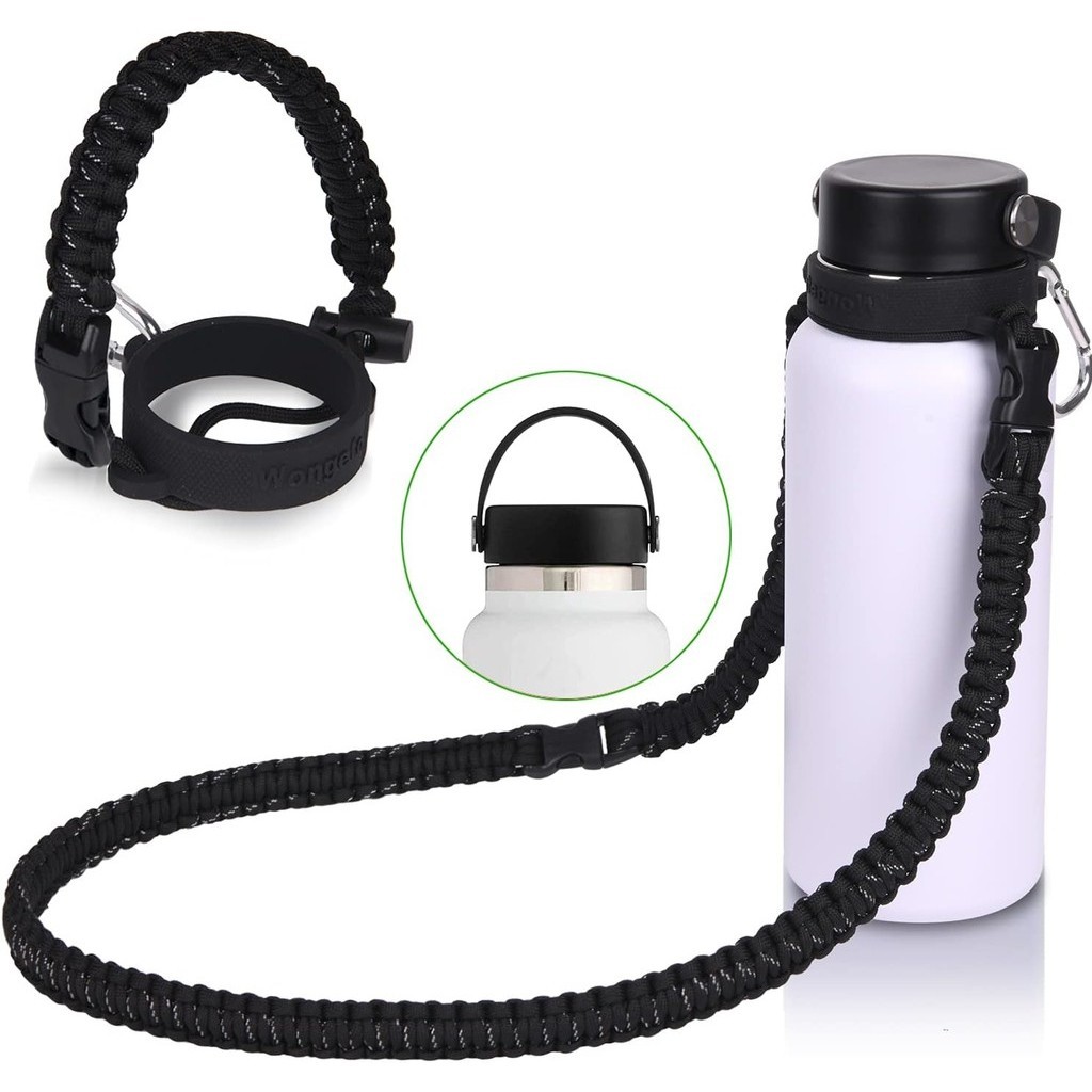 Paracord Handle for Hydroflask 2.0 Wide & Standard Mouth Water Bottles ...