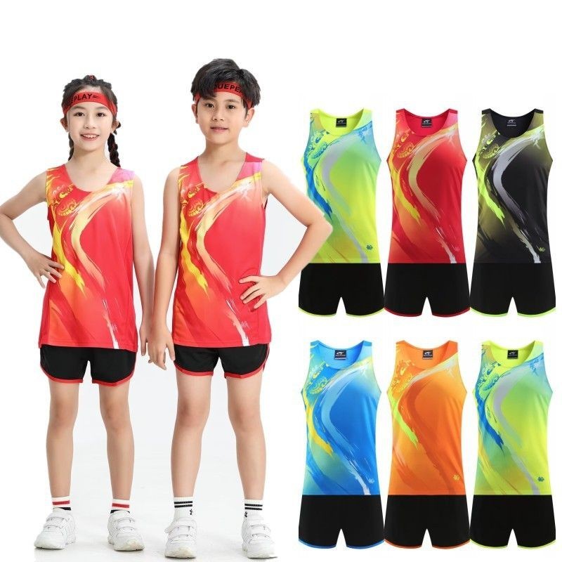Children's track and field clothes for primary school students track ...