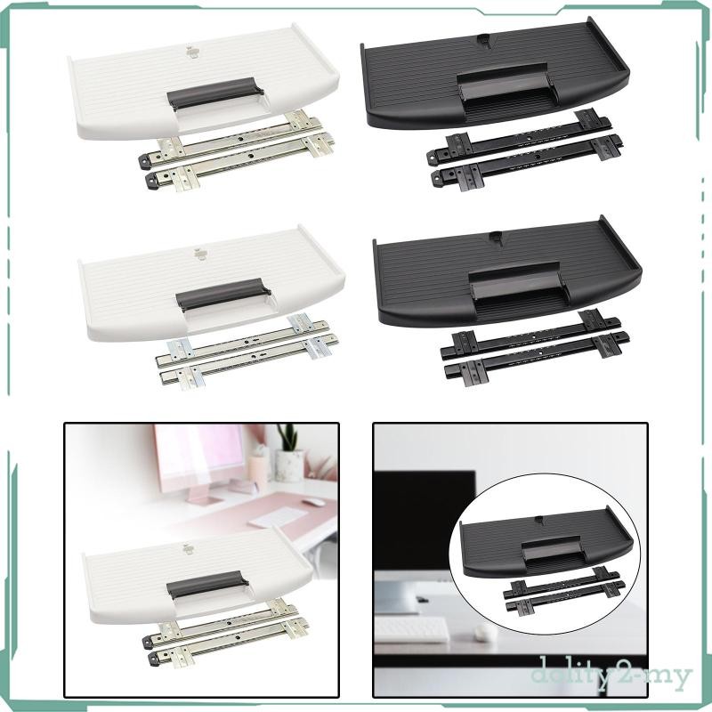 [DolitycbMY] Under Desk PC Keyboard Drawer Glide Sliding Tray Sturdy ...