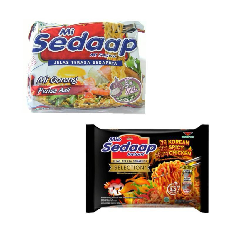 Mi Sedaap / Mee Sedaap Goreng Original / Spicy Korea / Asli Instant ...