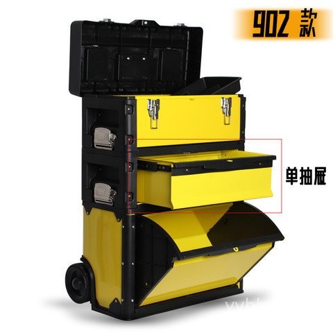 Three-layer Toolbox Multi-Function Trolley Toolbox Hardware Toolbox ...