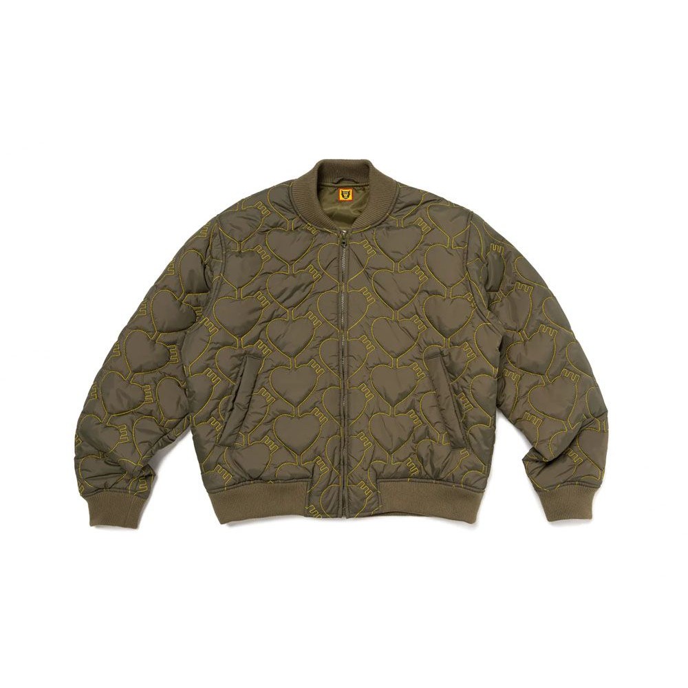 HUMAN MADE Heart Quilting Jacket Olive Drab Unused | Shopee Malaysia