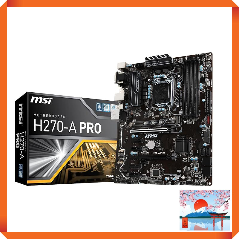 MSI H270-A PRO Motherboard [Equipped with Intel H270 Chipset] MB4136 ...