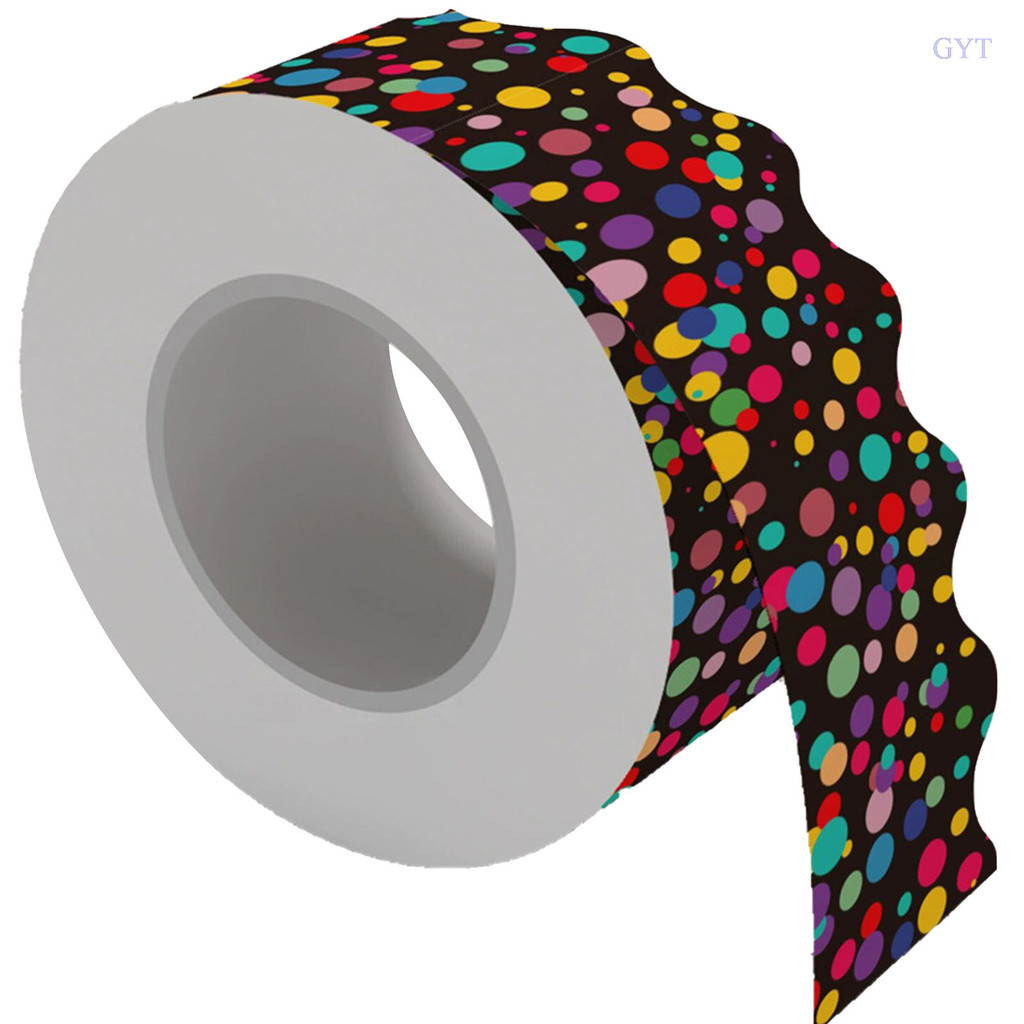 GYT 1 Roll 20M Black Space Fluorescent Lines Board Stickers Colorful ...