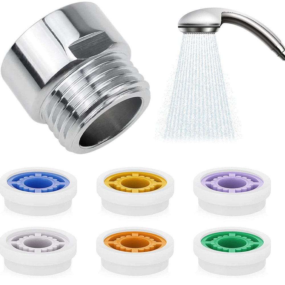 Shower Flow Reducer Limiter Set Water Saving 6 Different Flows Hose ...