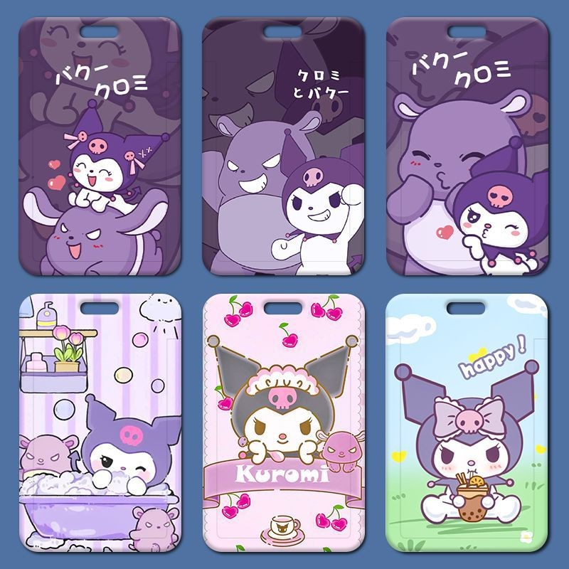 Kuromi Card Holder Student Card Work Card Subway Card Bus Card ID Card ...