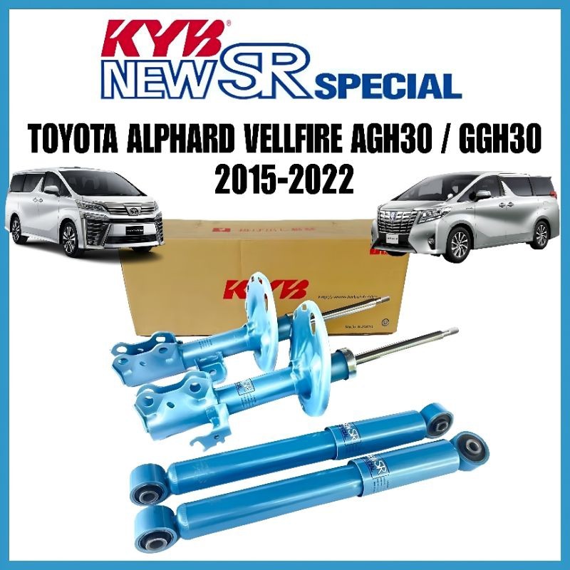 EL TOYOTA ALPHARD VELLFIRE AGH30 / GGH30 15-2022 ABSORBER FRONT / REAR KYB NEW SR SPECIAL ...