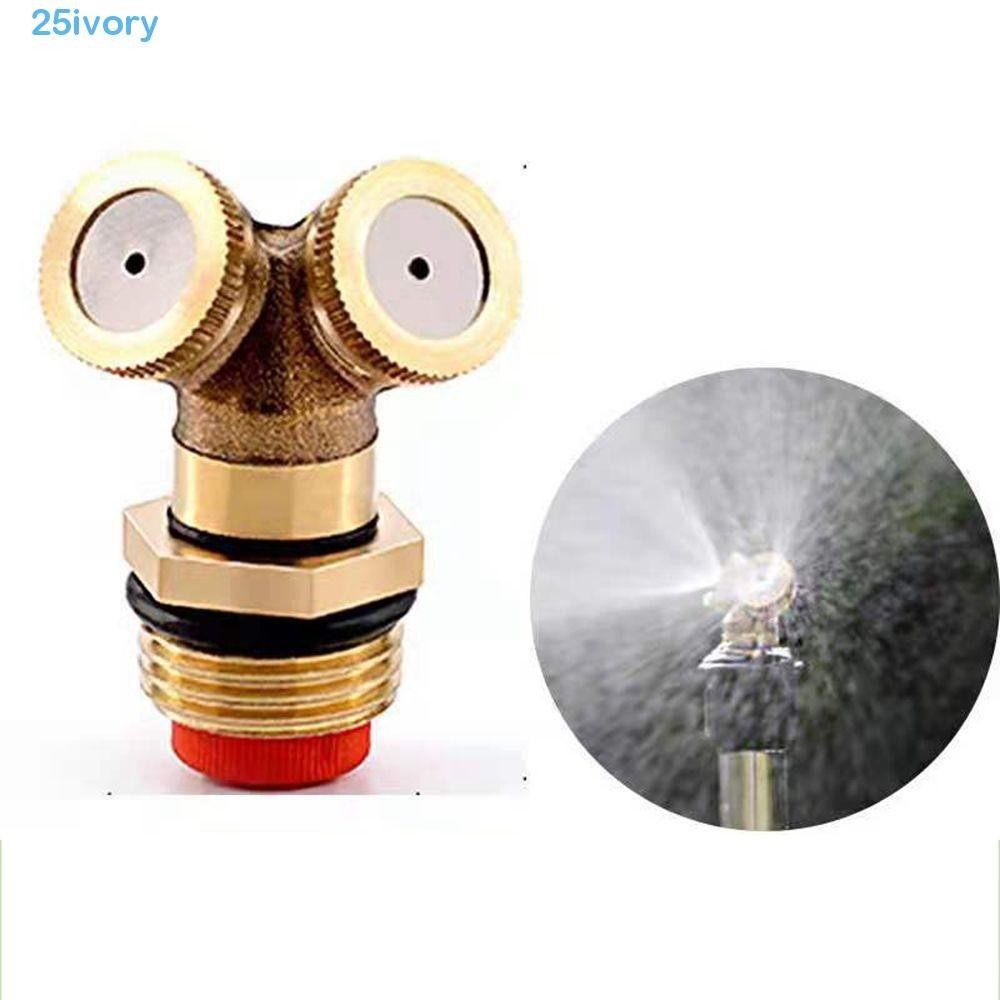IVORY Spray Nozzle Irrigation Atomization Sprinkle Spray Fitting Adjustable Water Atomizing ...