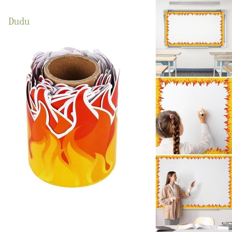 Dudu Flame Patterned Bulletin Board Borders Trim for Classroom ...