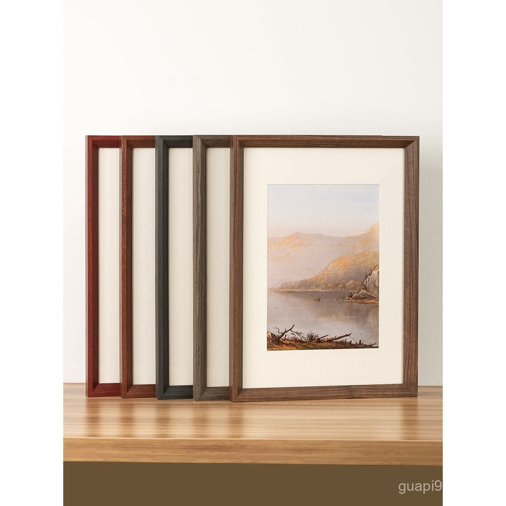 Solid Wood Large Photo Frame Wall Hanging A3 Business License 4k Sketch ...