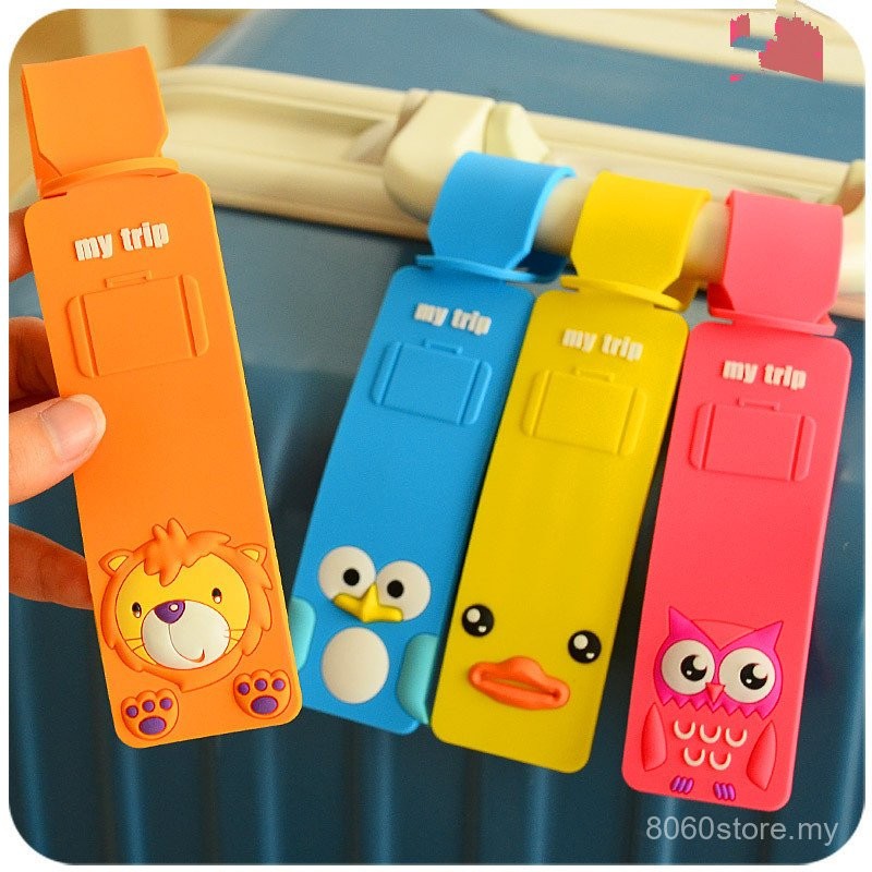 Cartoon Creative Cute Silicone Servant Luggage Tag Tag Boarding Pass ...