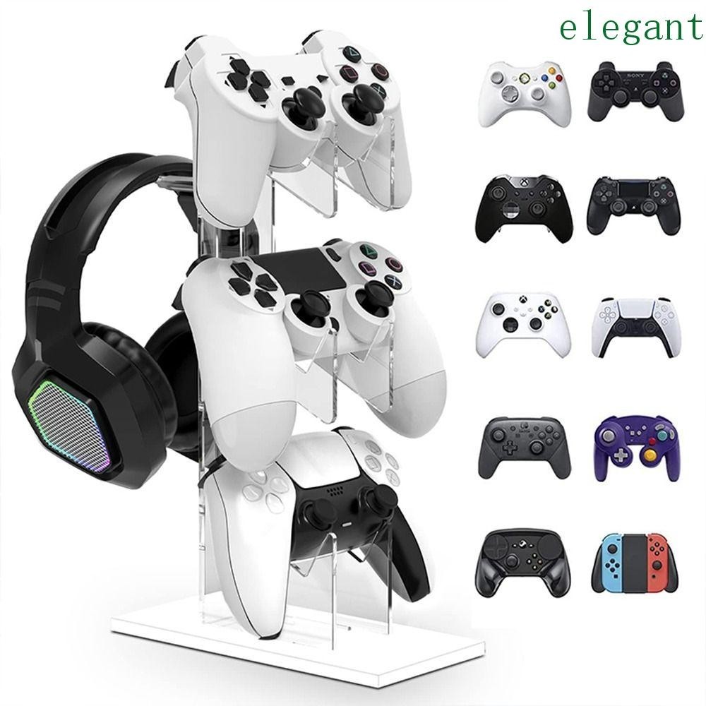 ELEGANT 3-Layer Controller Holder, Acrylic Black Game Handle Display ...