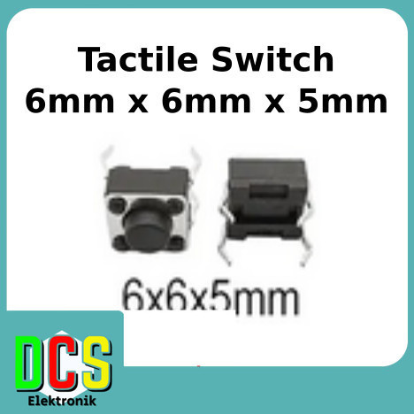 Push buttons. Tactile Switch 6mm x 6mm 4 Feet. Push On.- 6mm x 6mm x ...