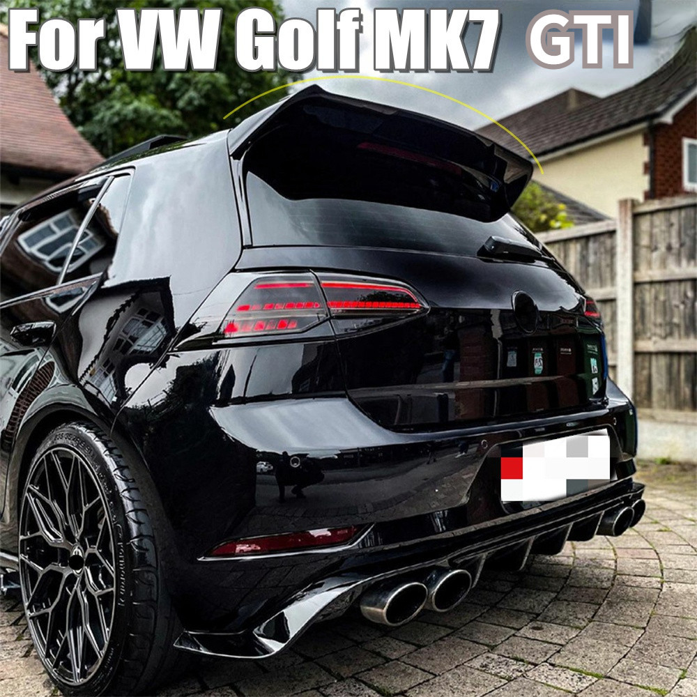 Car Rear Roof Spoiler Rear Trunk Spoiler Wing Lip For VW Golf 7 MK7 GTI ...