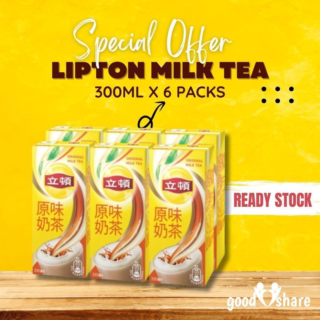 (6in1) Taiwan Lipton Original Milk Tea 300ml 台湾 立顿 奶茶 | Shopee Malaysia