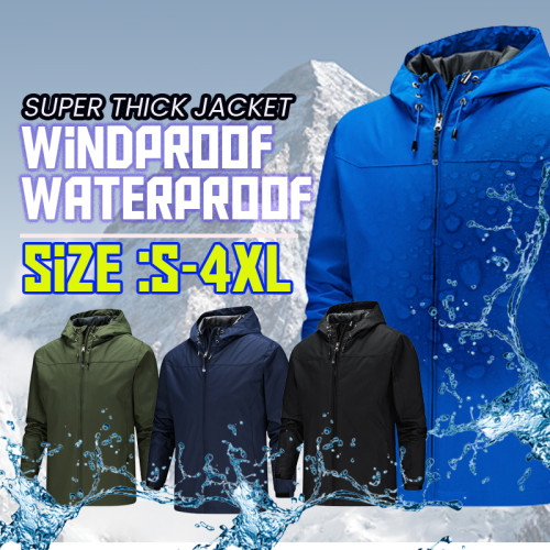 Jacket Fully Waterproof Outdoor Unisex Jaket Motor Men's Thick ...