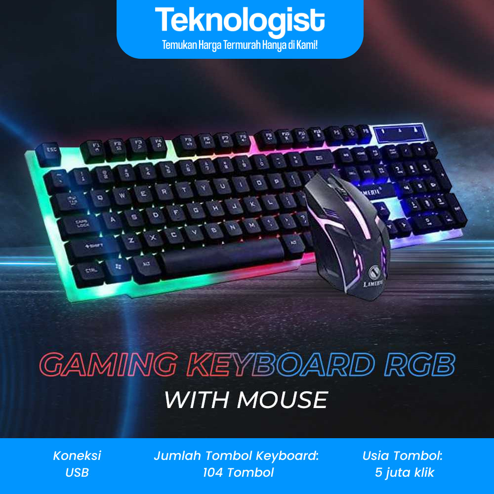 Rgb Combo Gaming Keyboard With Mouse | Shopee Malaysia