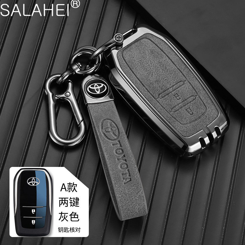 Car Key Case Cover For Toyota Land Cruiser 200 300 Prado Crown TLK 200 ...
