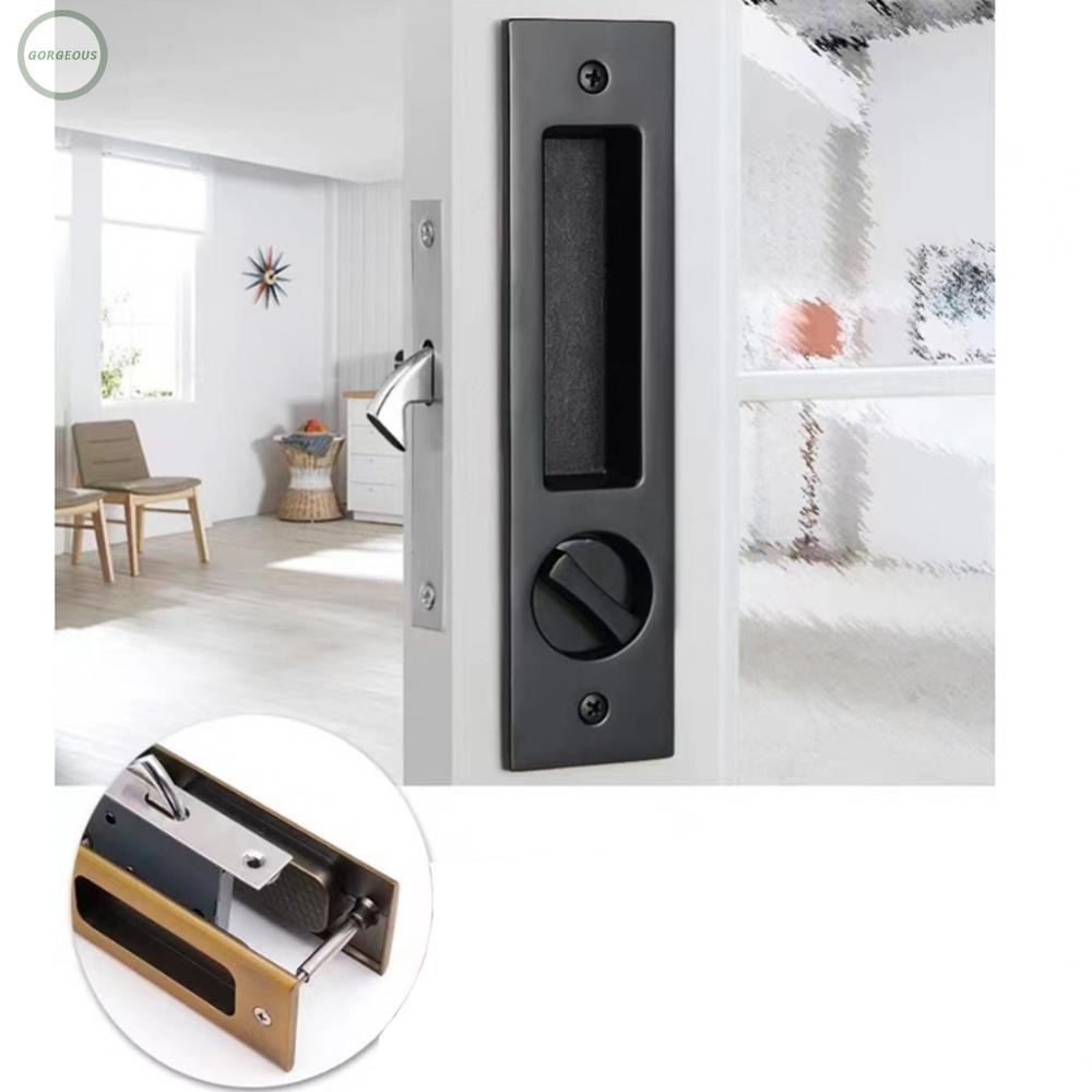 GORGEOUS~Invisible Door Lock Balcony Wooden Sliding Door Lock With Key ...