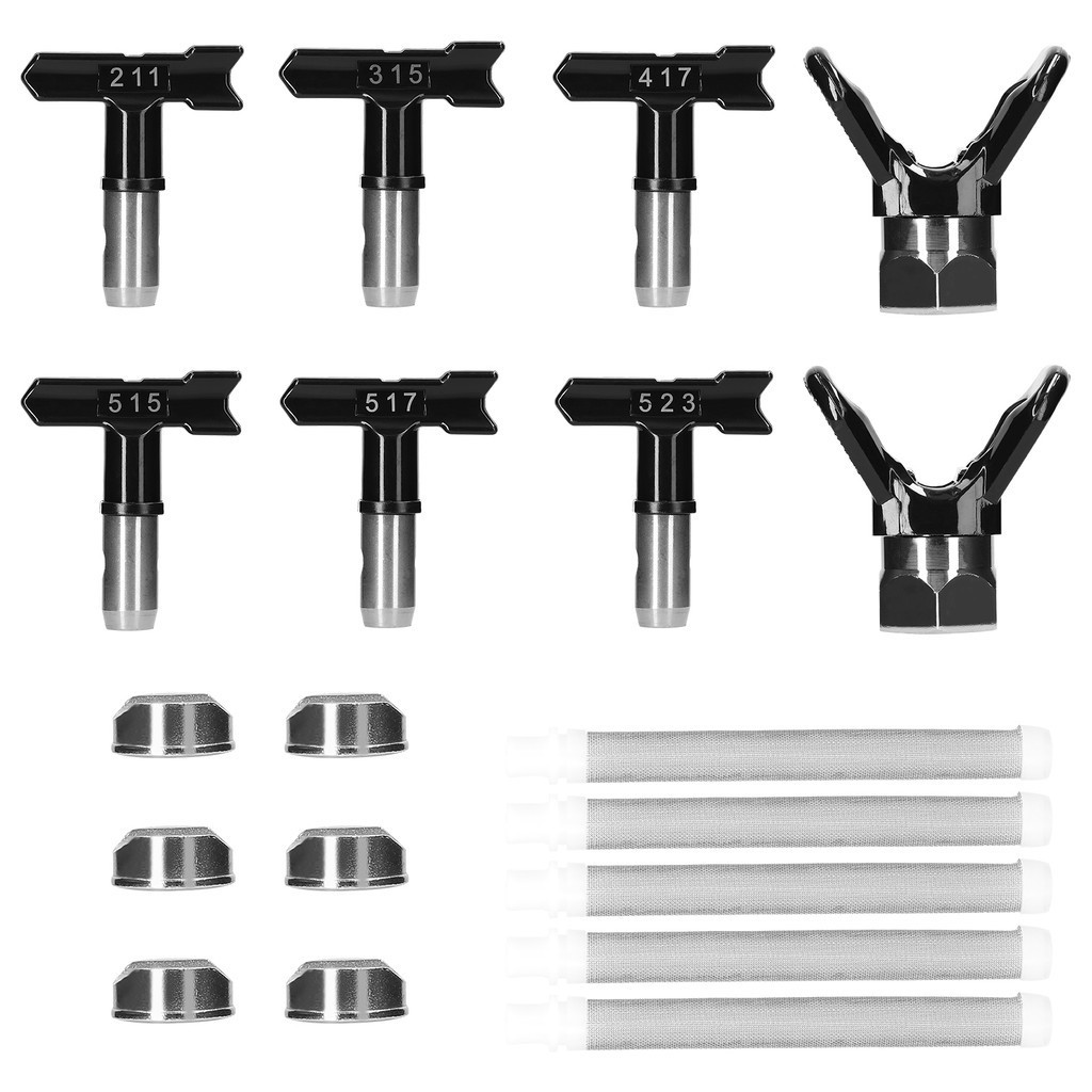 【SZ1】Airless Paint Nozzles and Filters Set Reversible Spraying Machine ...