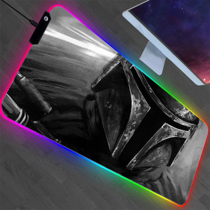 Star Wars Rgb Mouse Pad Large Customized Mouse Pad Keyboard Computer Pc ...