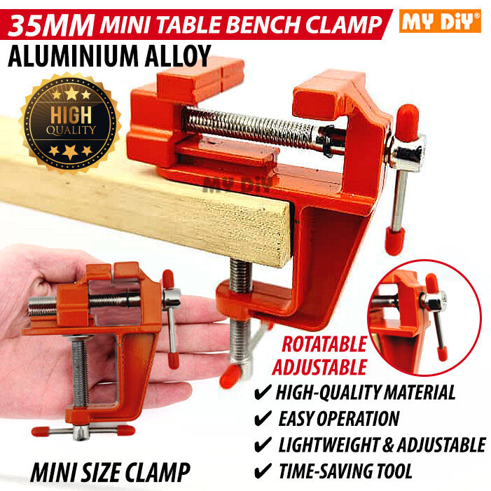 MYDIYHOMEDEPOT - 35MM ALUMINIUM ALLOY TABLE BENCH CLAMP VISE MINI BENCH ...