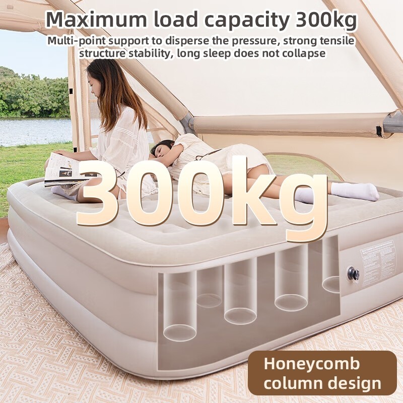 【Ready Stock】Portable Air Bed Inflatable with Electric Pump Family Size ...