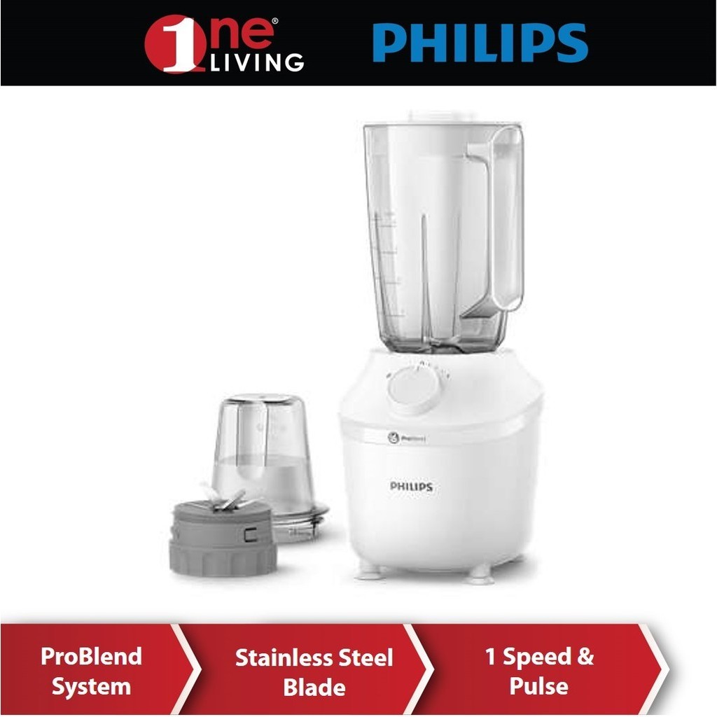 Philips 3000 Series ProBlend System Blender (1L) with Mill HR2041 ...