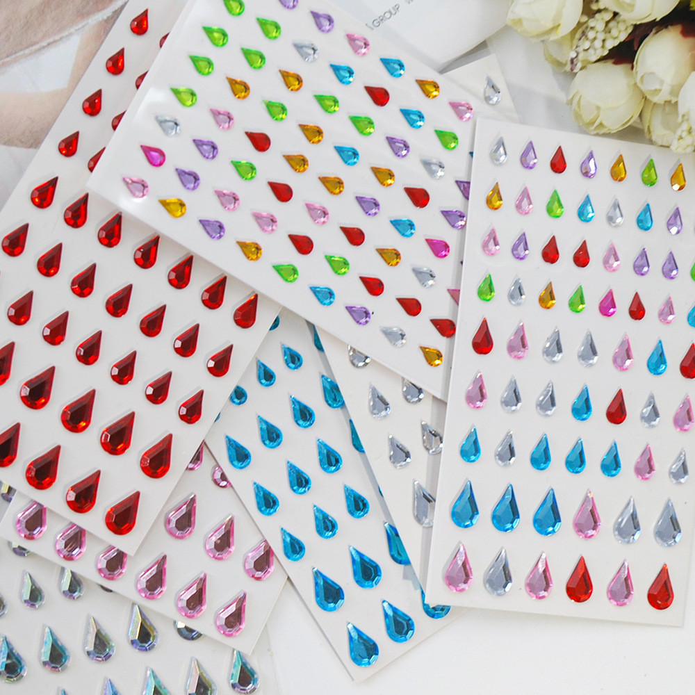 High quality sparkling crystal water droplets acrylic stickers DIDIY ...