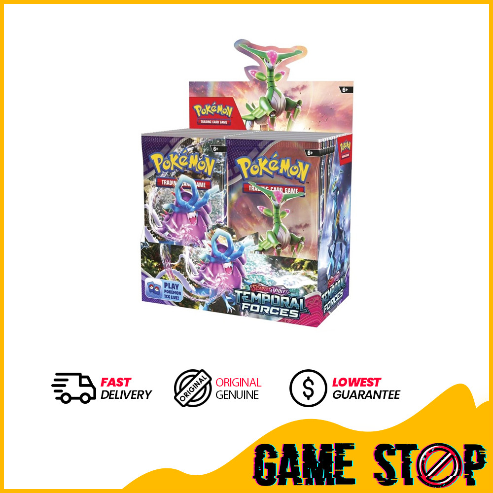 Pokemon TCG Scarlet & Violet SV05 - Temporal Forces Booster Box / Mini ...