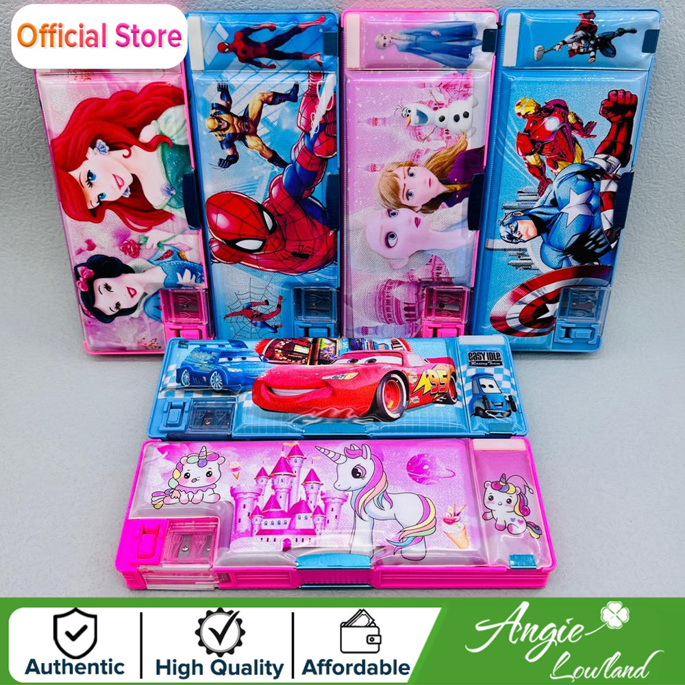 Angie Lowland Cartoon Character Kids Pencil Case Magnetic Double Sided ...