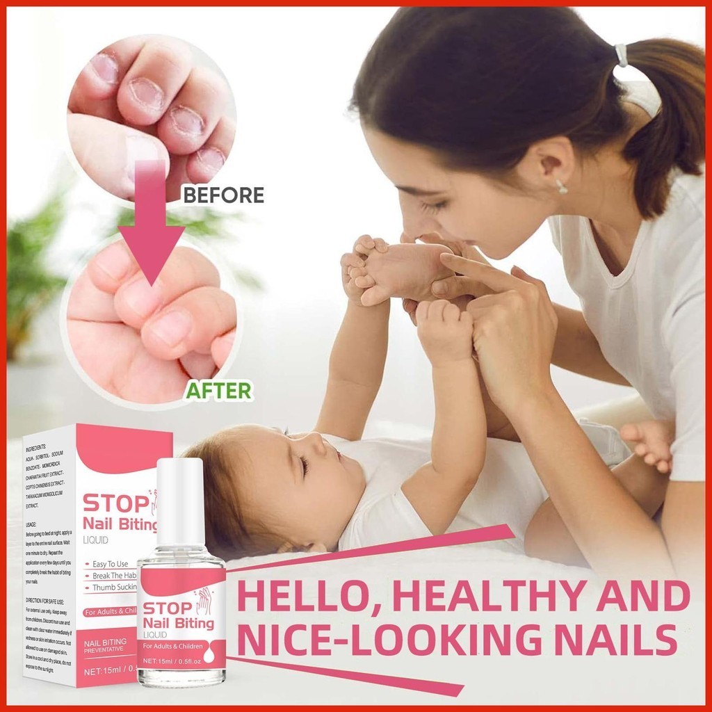 Nail Biting Prevention Polish 0.5fl oz Nail Biting Polish Alternative ...