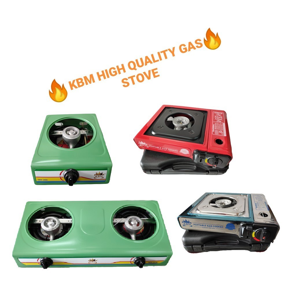 KBM PORTABLE GAS COOKER DOUBLE GAS COOKER GAS STOVE MINI STOVE DAPUR ...