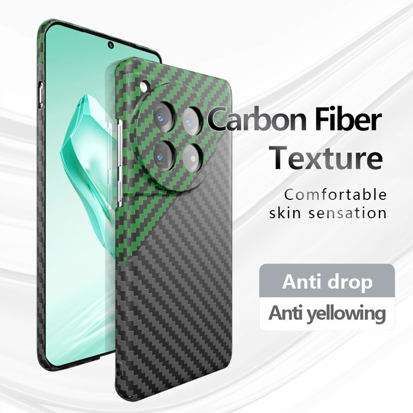 Luxury Ultra Thin Carbon Fiber Pattern Shockproof Phone Case For One Plus ACE3 ACE2 ACE2 Pro 12 ...