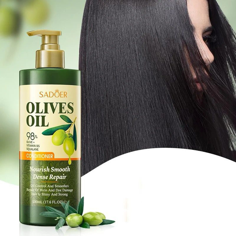 SADOER Olive Oil conditioner hair flufy and flowing Refreshing am oil controlling anti dandruff ...