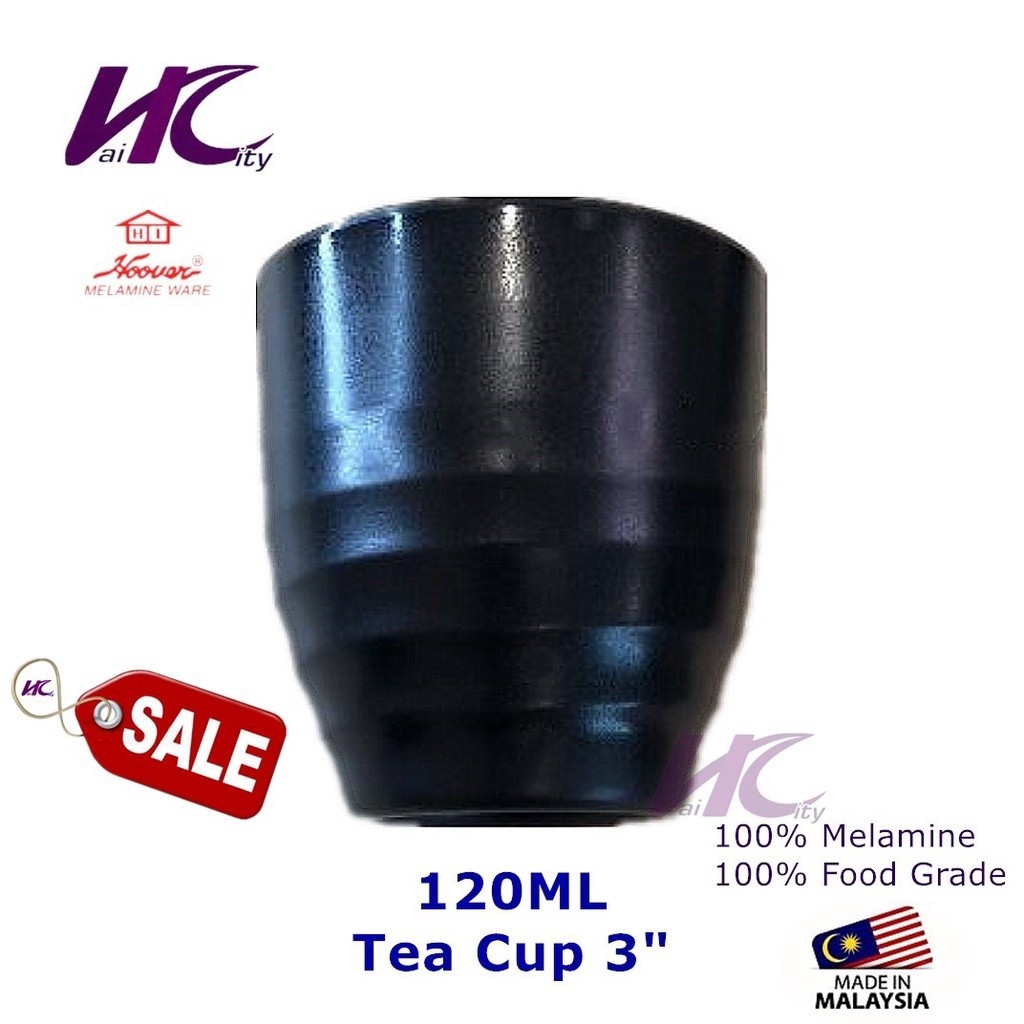 (HC) Hoover 100% Melamine Matt Black 120ml Japanese Green Tea Cup Water ...