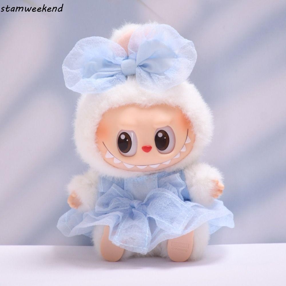 STAMWEEKEND Labubu Doll's Clothes, Handmade Love U Sweater Sitting ...