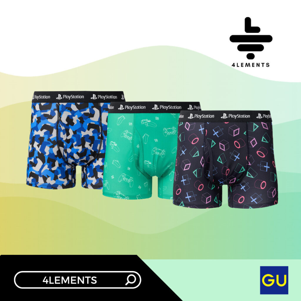 GU X PLAYSTATION STYLE DRY BOXER (Panty Liner) | Shopee Malaysia
